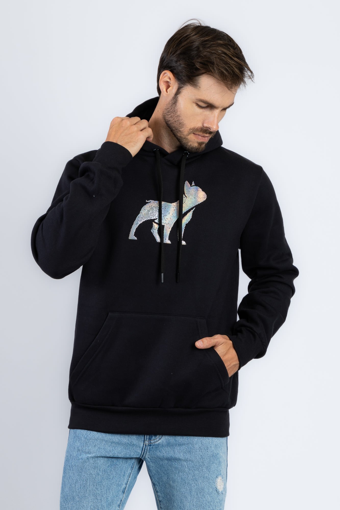 Casaco Canguru Logo Relevo & Foil