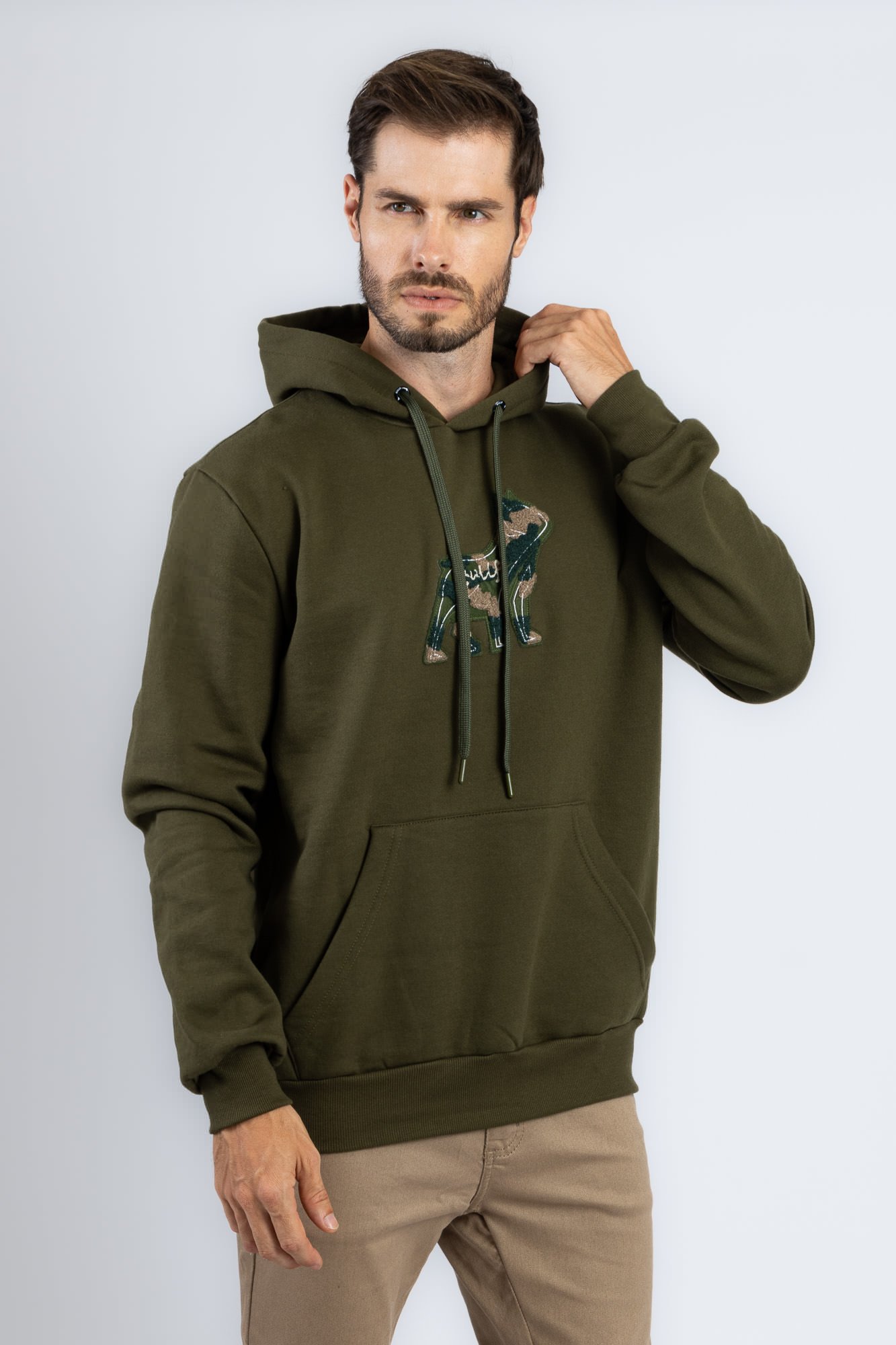 Casaco Canguru Aplique Cachorro Bullf